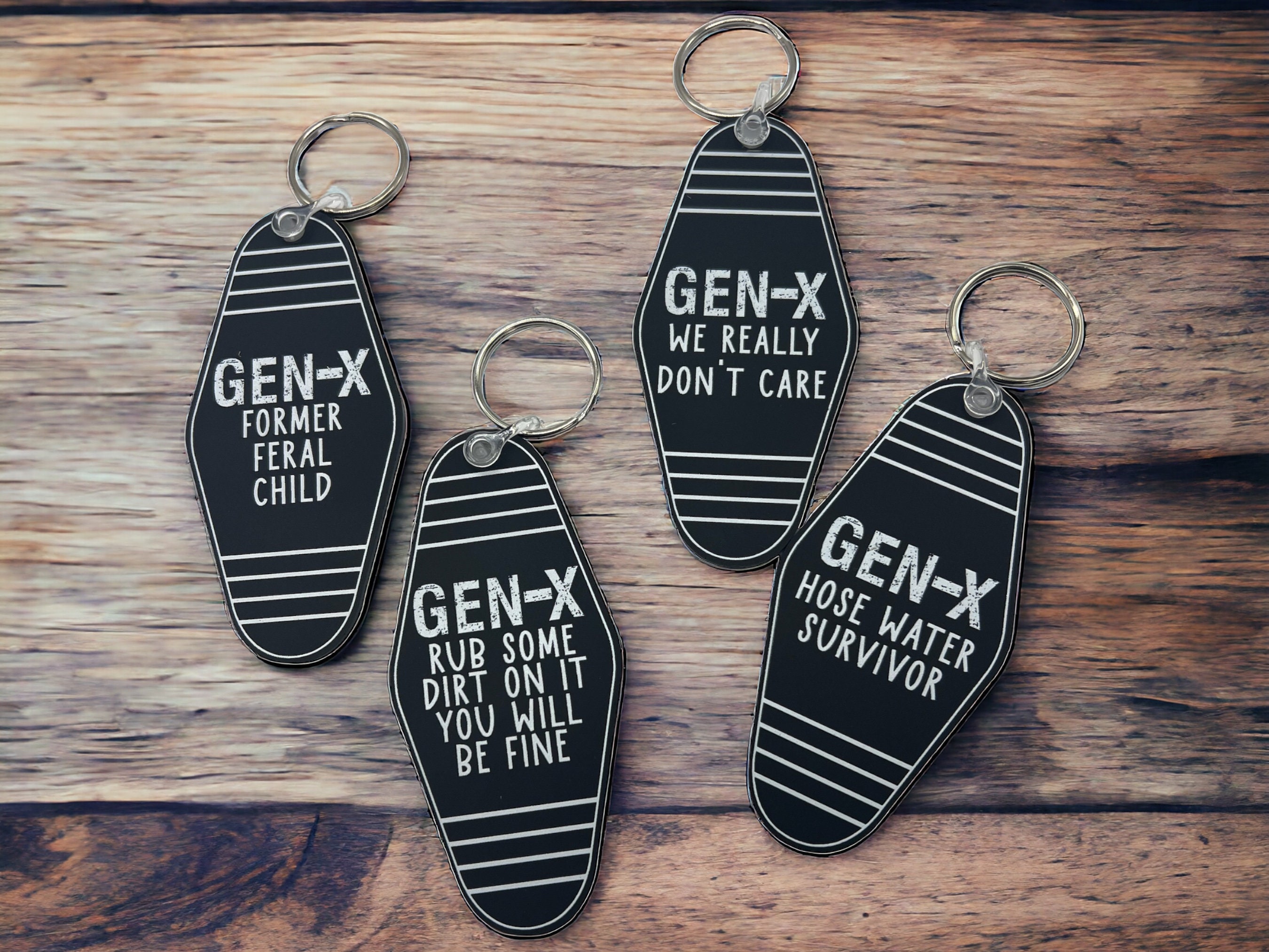Gen X Motel Style Keychain , Gen X , Keychain - Etsy