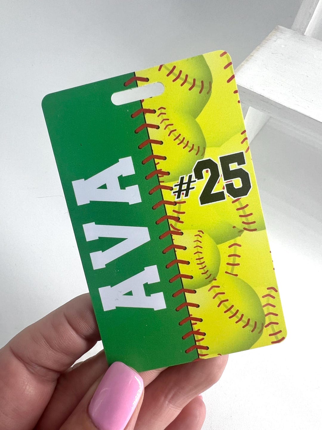 Personalized Softball Bag Tag, Custom Name & Number - Etsy