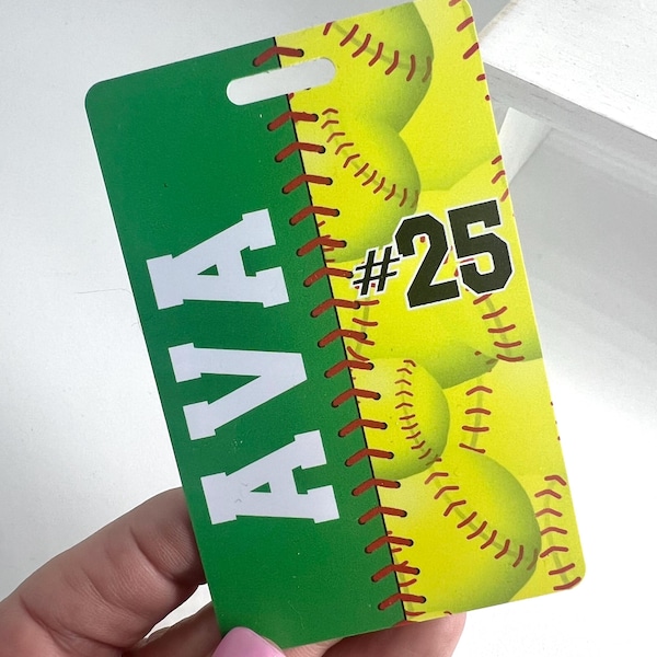 Softball Tags - Etsy