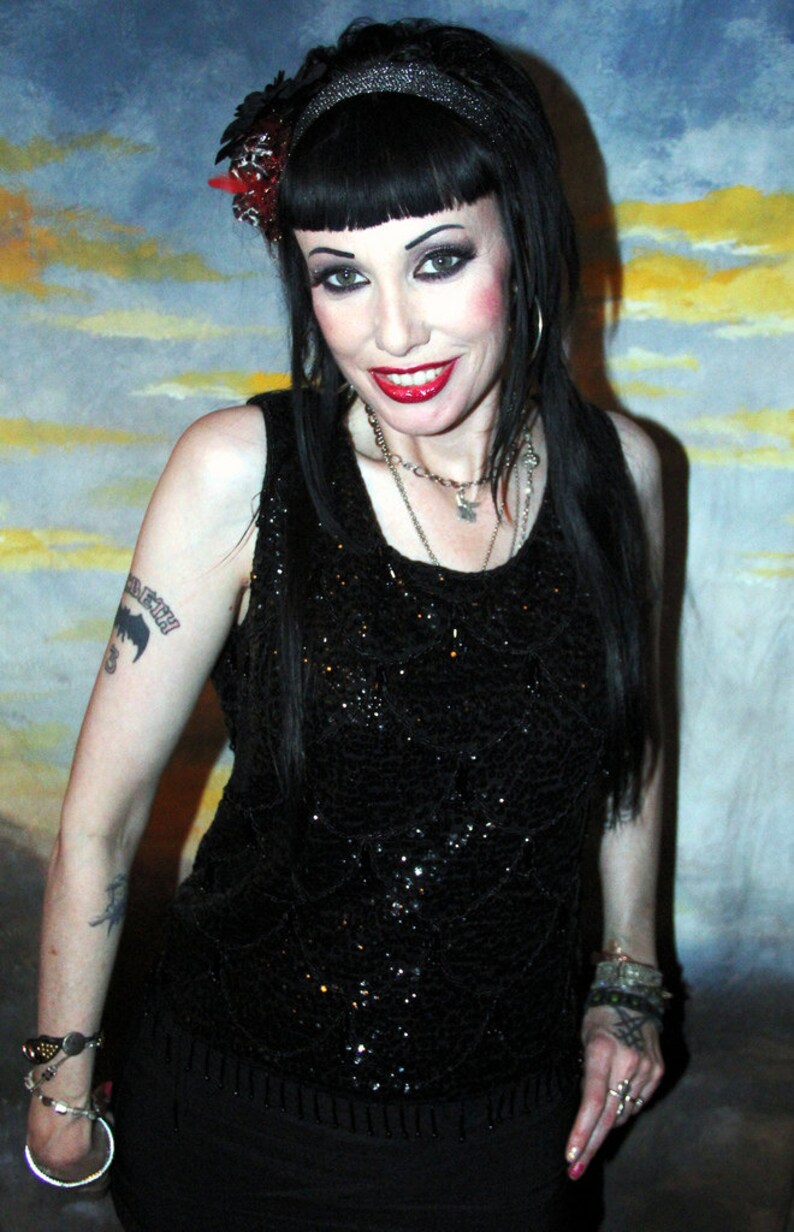 1960s Vintage Mai Jacob Beaded Sequin Fringe Blouse // Top - Etsy