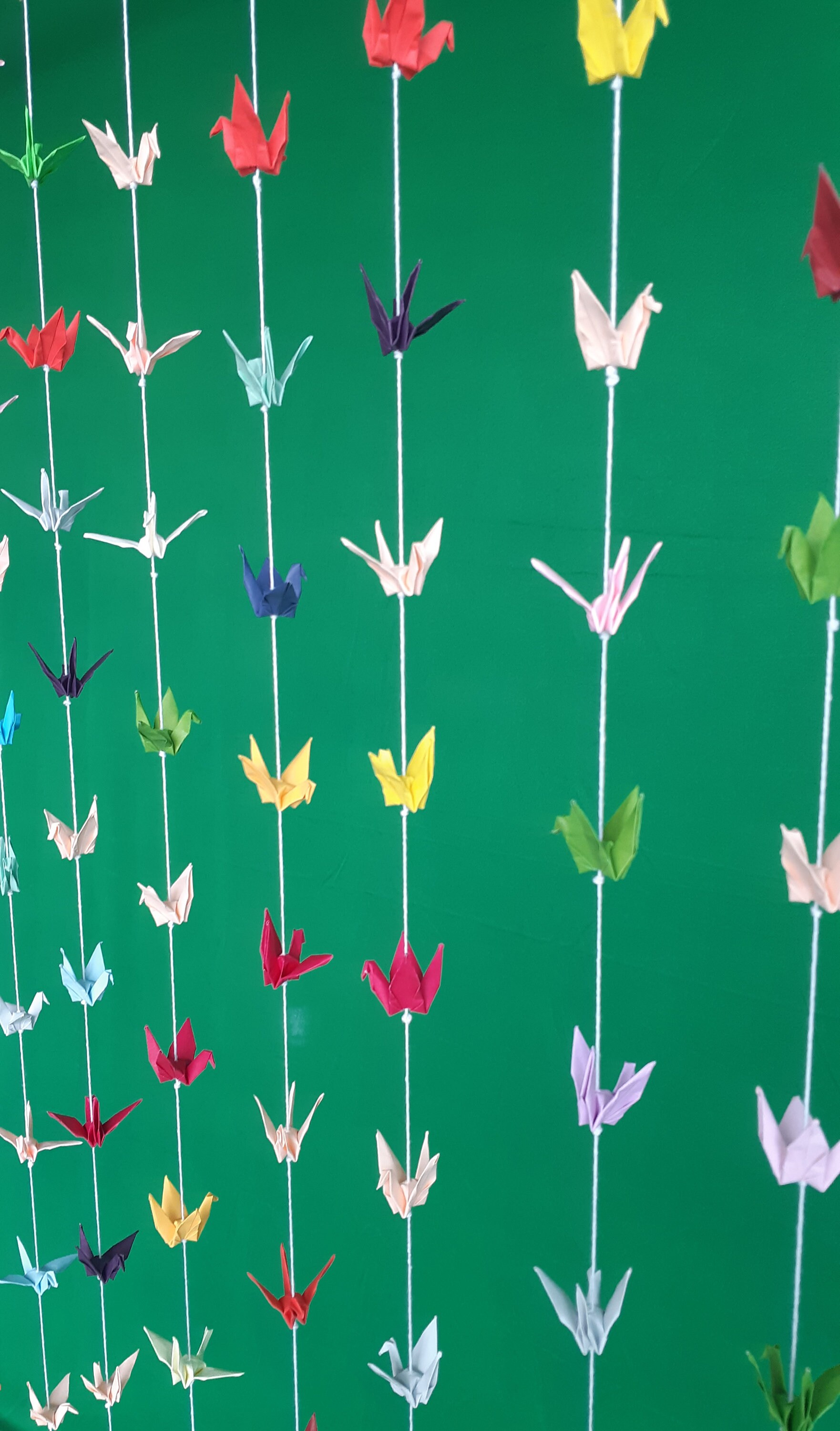 1,000 Tiny Paper Cranes Garland, 50 Strands of 20, Multi-colors ...