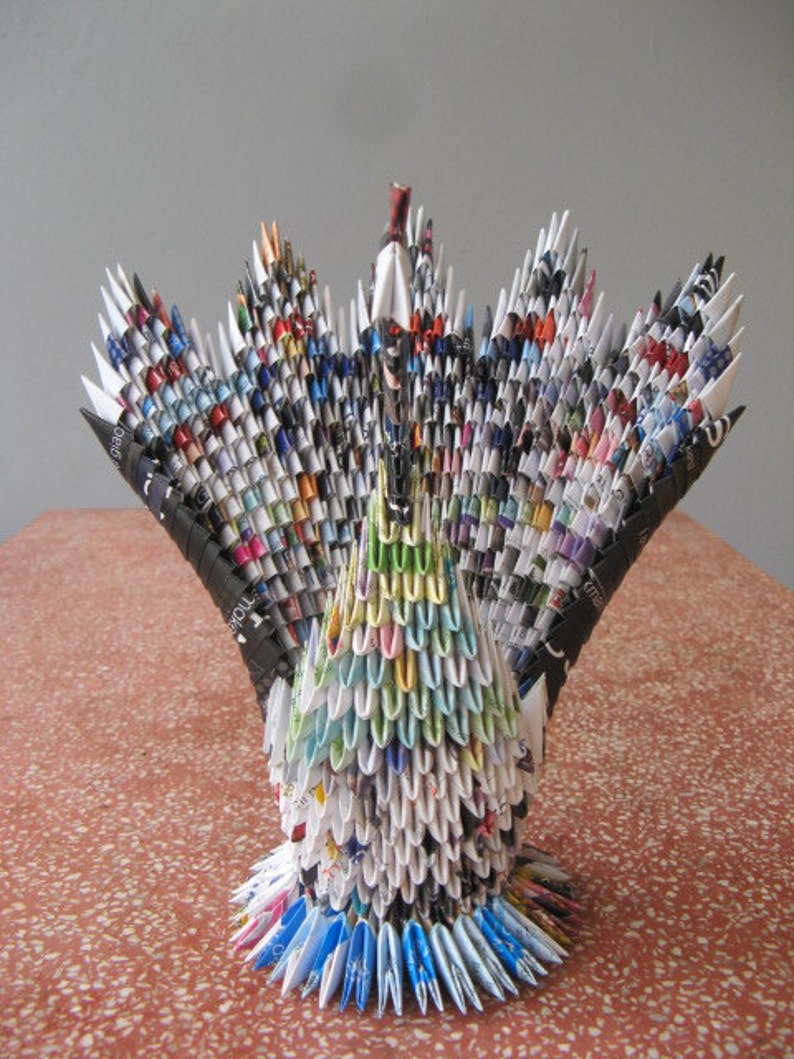 4000 Origami Triangle Pieces Folded From Recycle Paper 1 32 Etsy