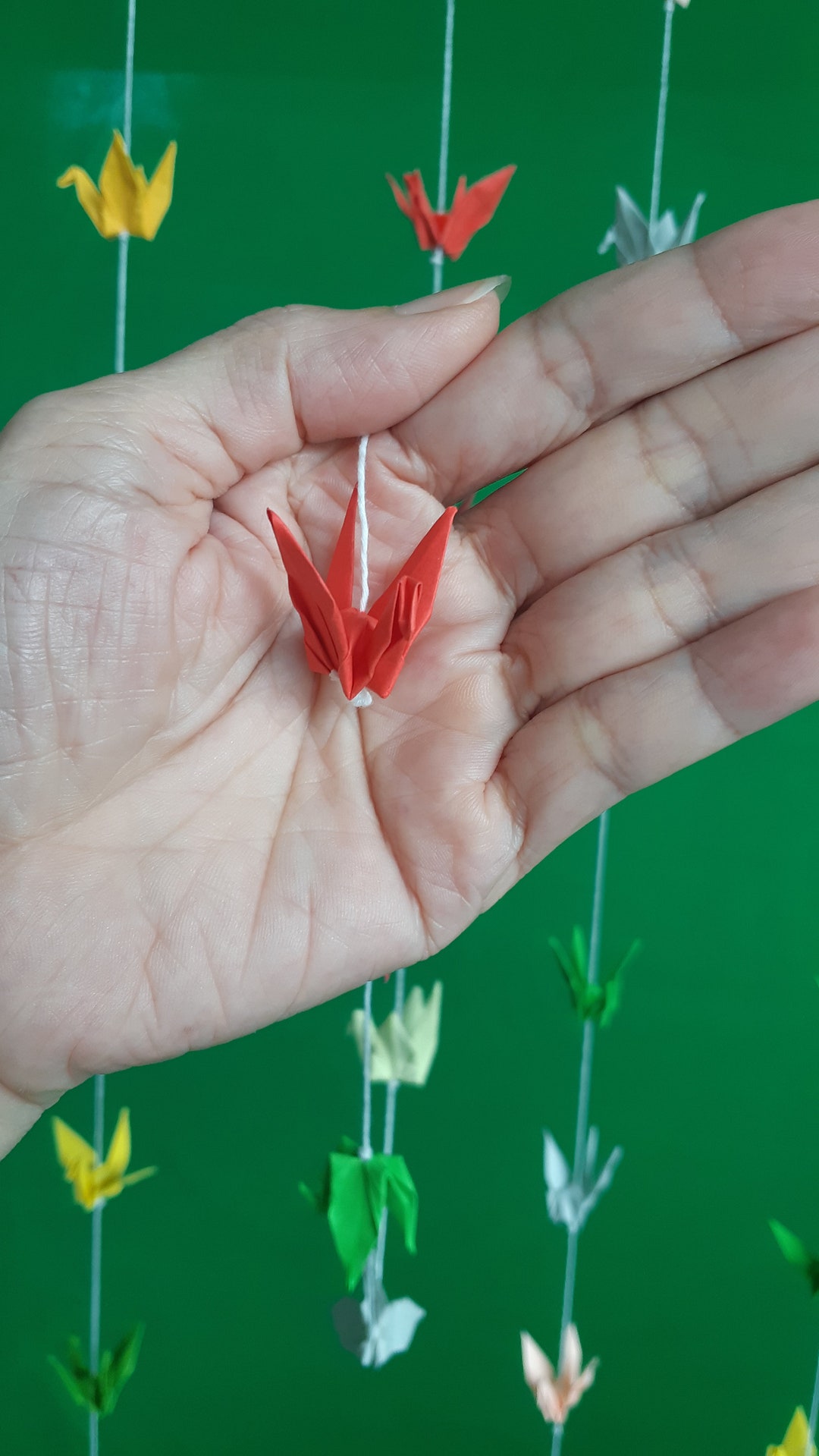 1,000 Tiny Paper Cranes Garland, 50 Strands of 20, Multi-colors ...