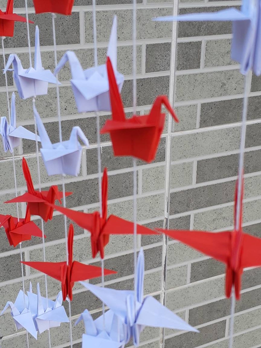 1,000 Paper Cranes Garland, 40 Strands of 25, Pick Color, Printing ...