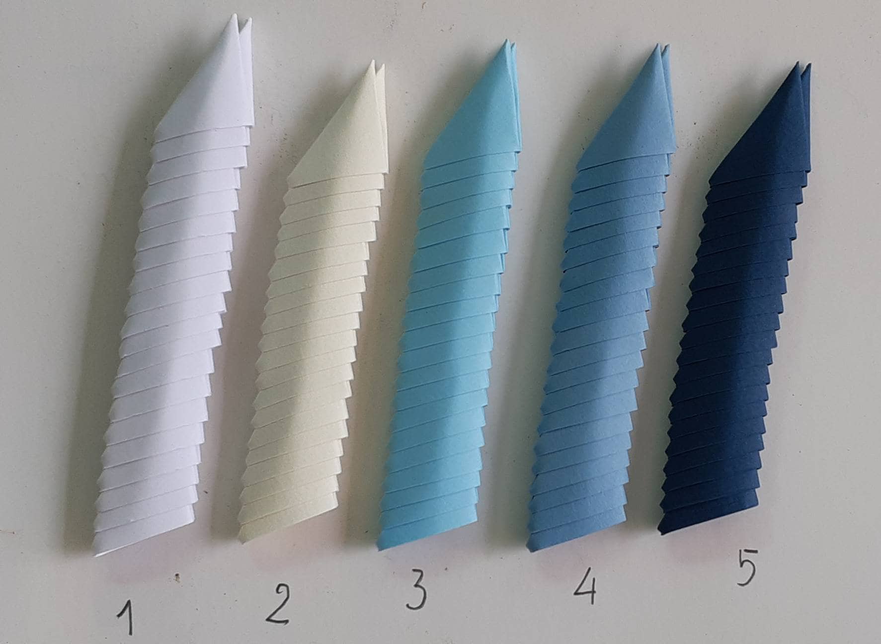 3d Origami Triangle Pieces, Folded From Art Paper (120gsm), Pick Color ...