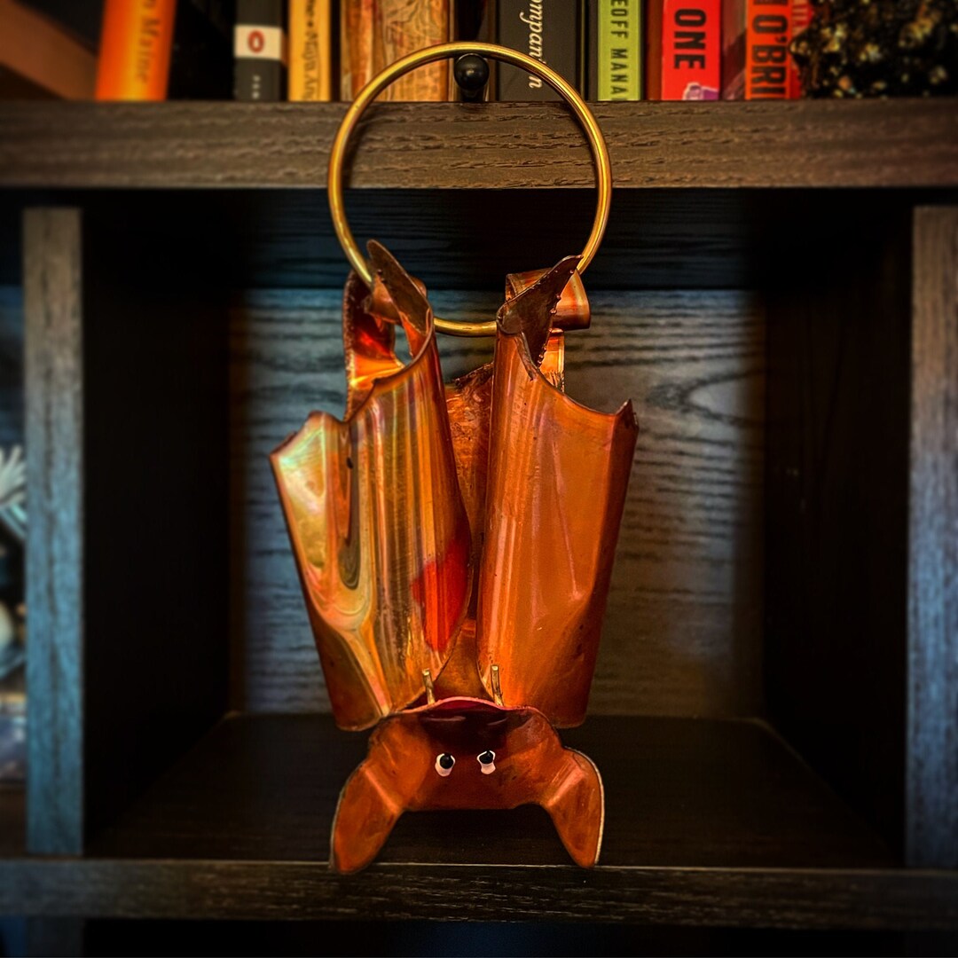 Copper Hanging Bat - Etsy