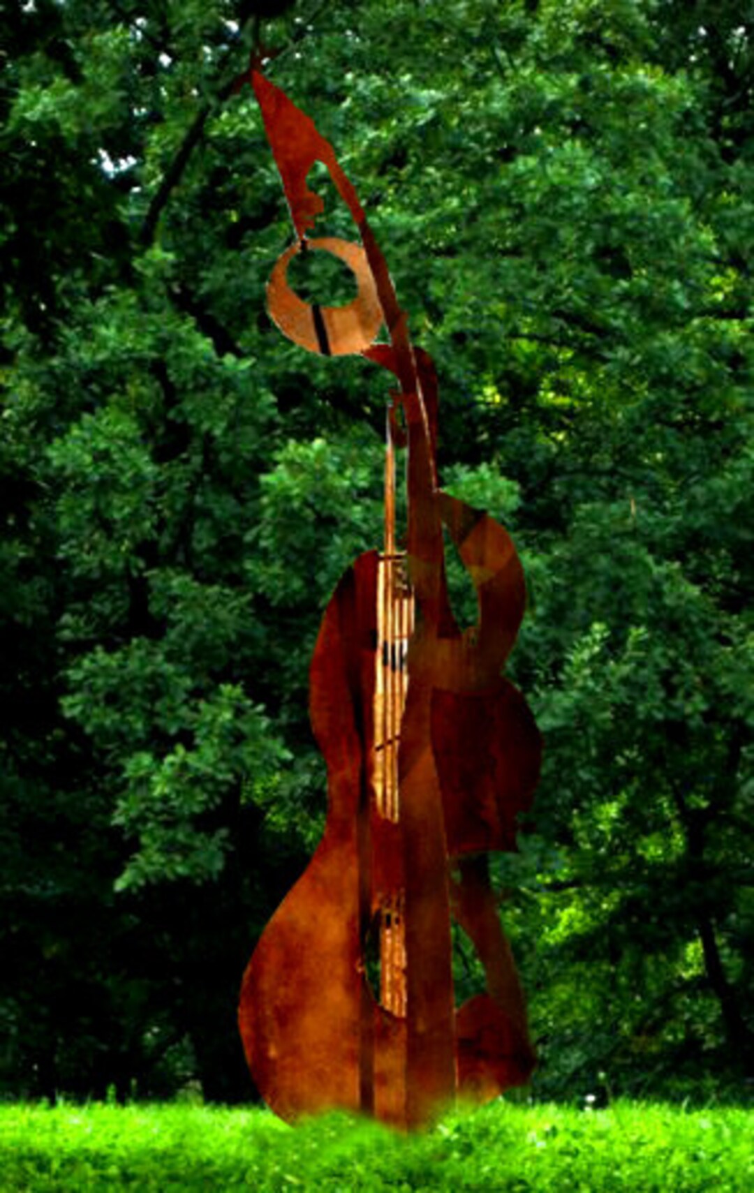 The Grand Bass Player, a 15 Foot Outdoor Sculpture - Etsy