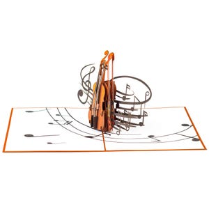 Violin Musical Instrument Pop up Card - Etsy