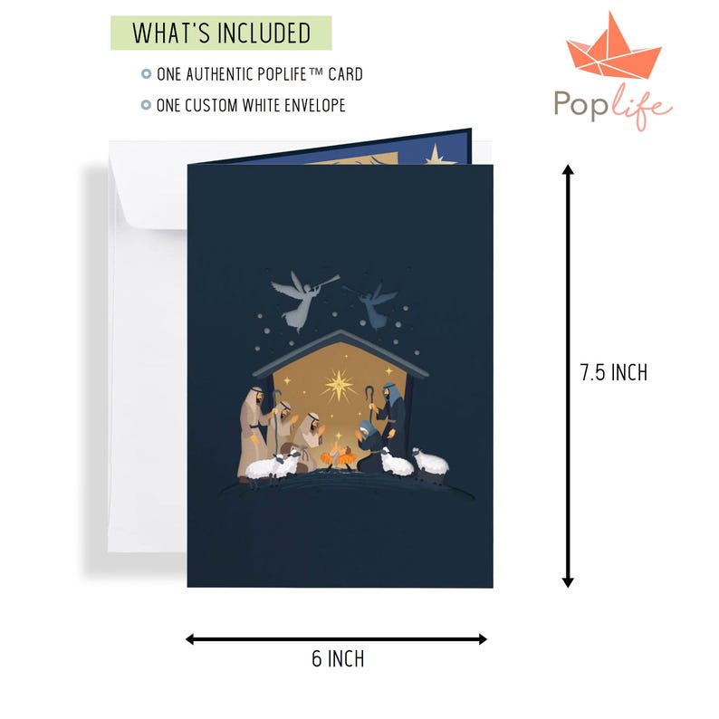 Nativity Scene Pop up Card - Etsy