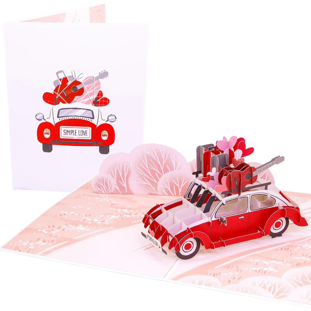 Love Bug Car Pop up Card - Etsy