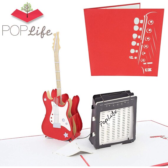 Guitar Pop up Card | Etsy