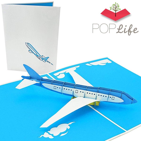 Airplane Pop up Card - Etsy