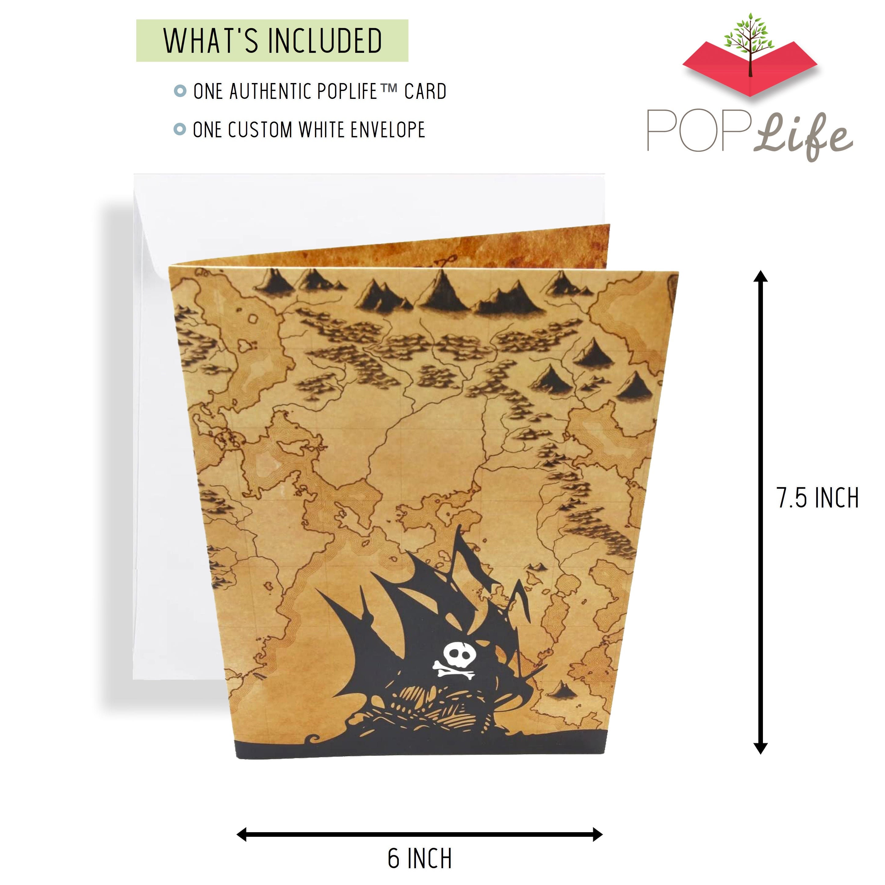 Pirate Ship & Treasure Map Pop up Card - Etsy