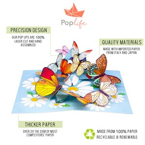 Spring Butterflies Pop up Card - Etsy