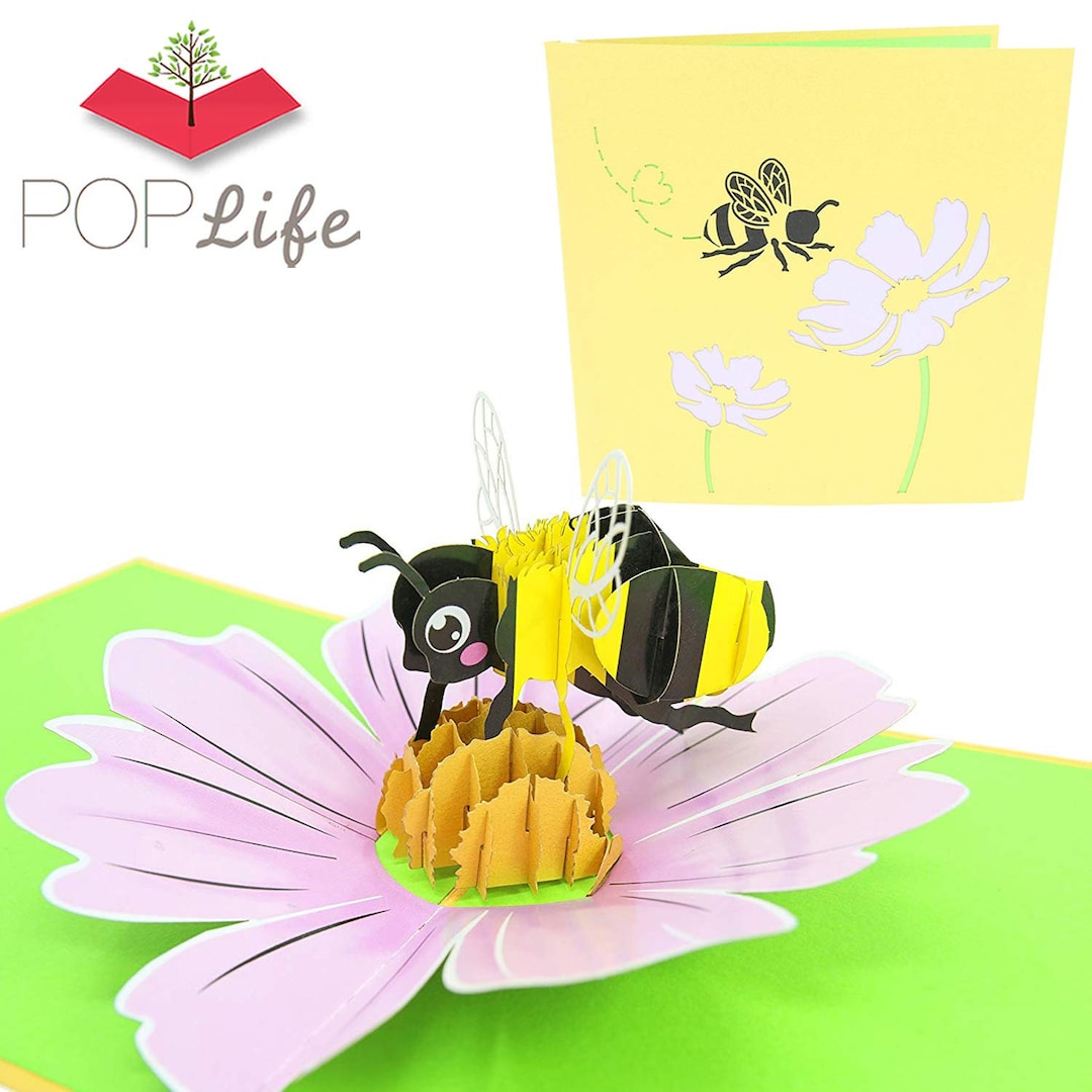 Honey Bee Pop up Card - Etsy