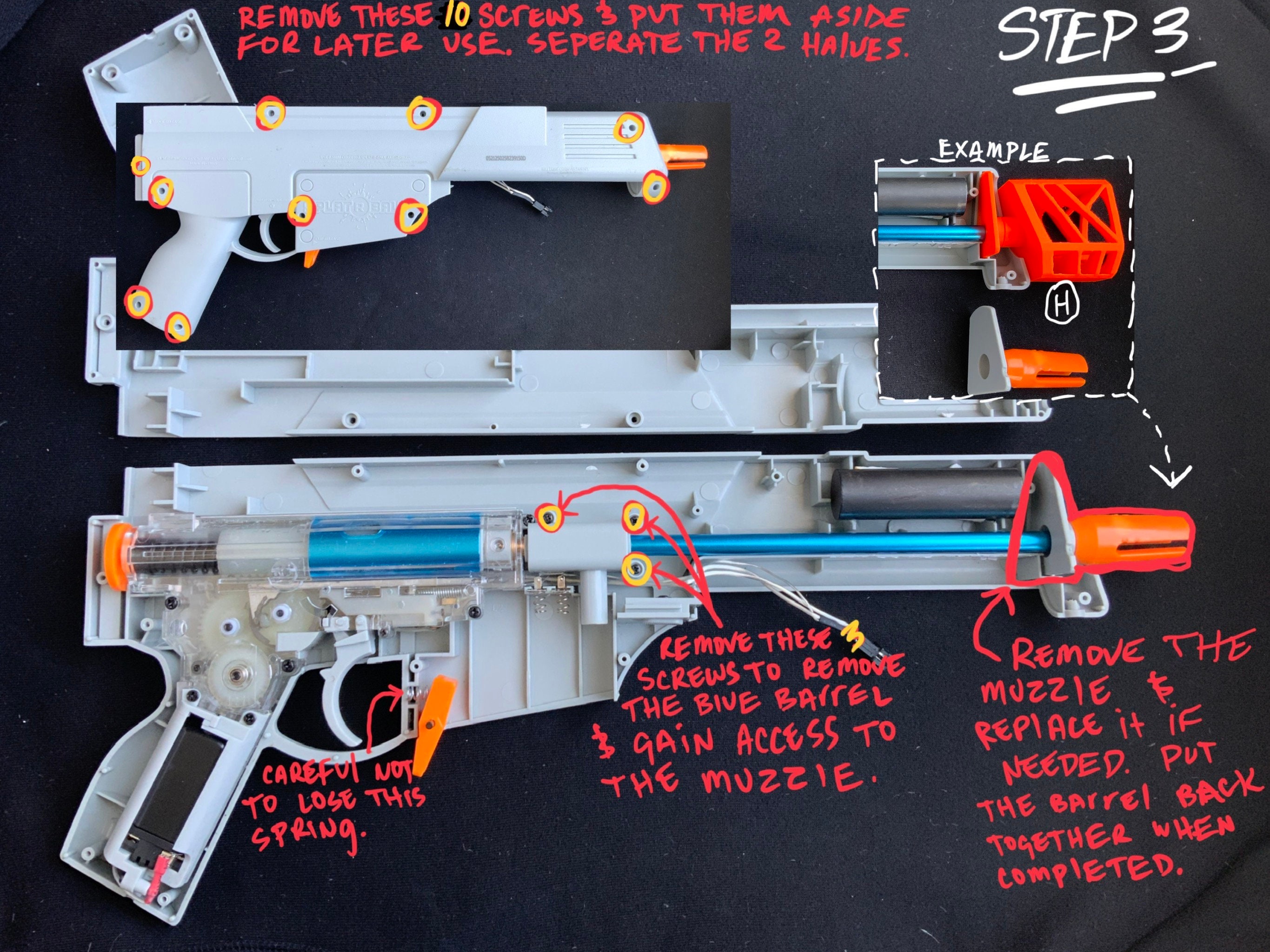 Splatrball Top Rail Upgrade Kit V1 - Etsy