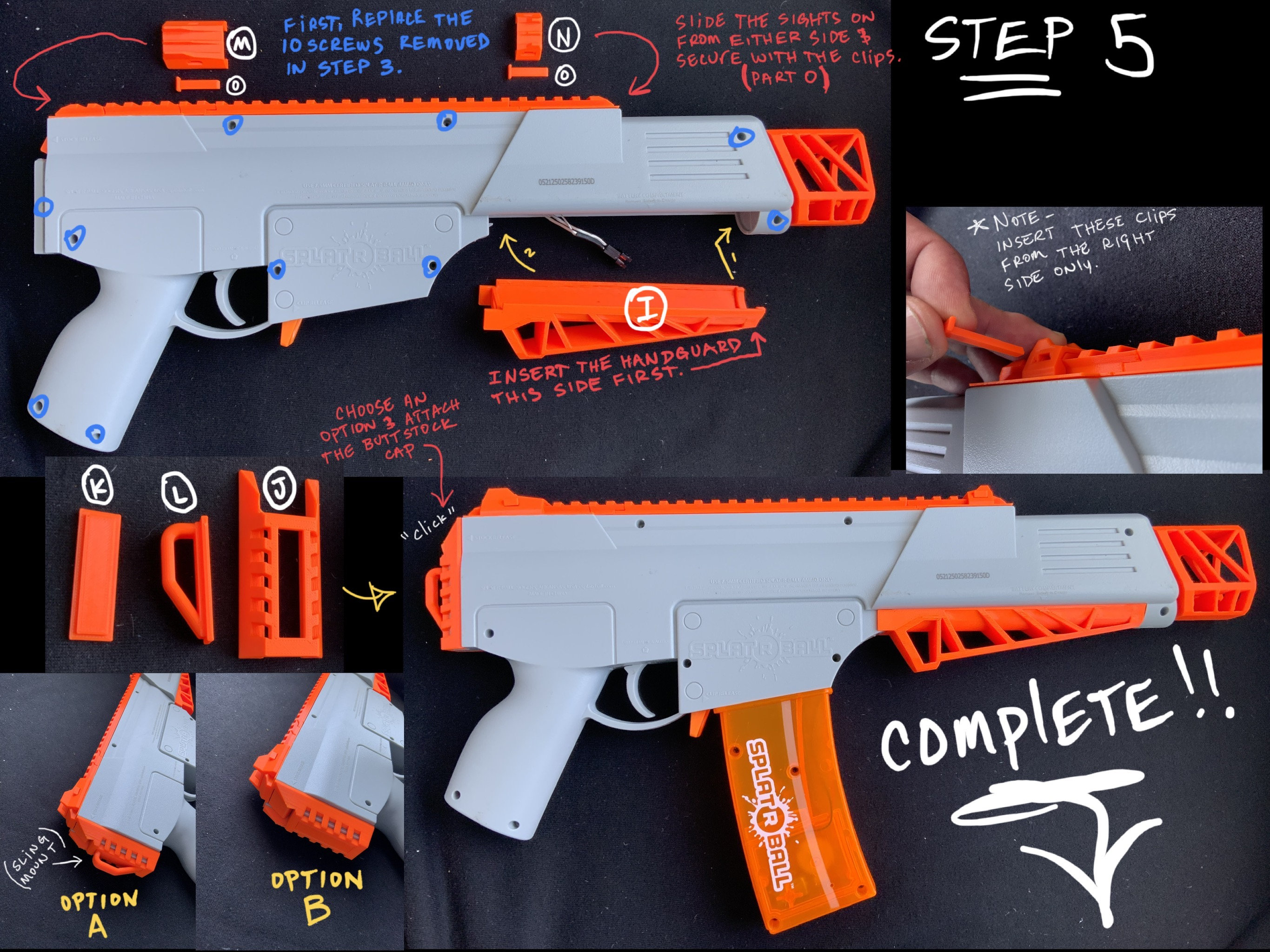 Splatrball Top Rail Upgrade Kit V1 - Etsy