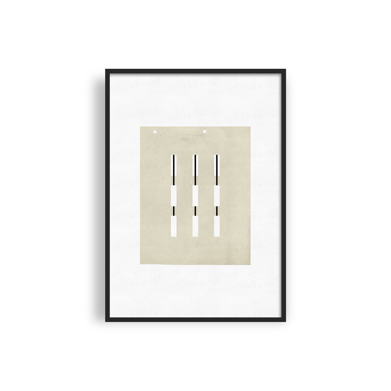 ZEN GEOMETRIC Printable Art Black White Japandi Art Print - Etsy