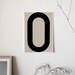 NUMBER 0 Printable Sign Modern Typography Art Print - Etsy