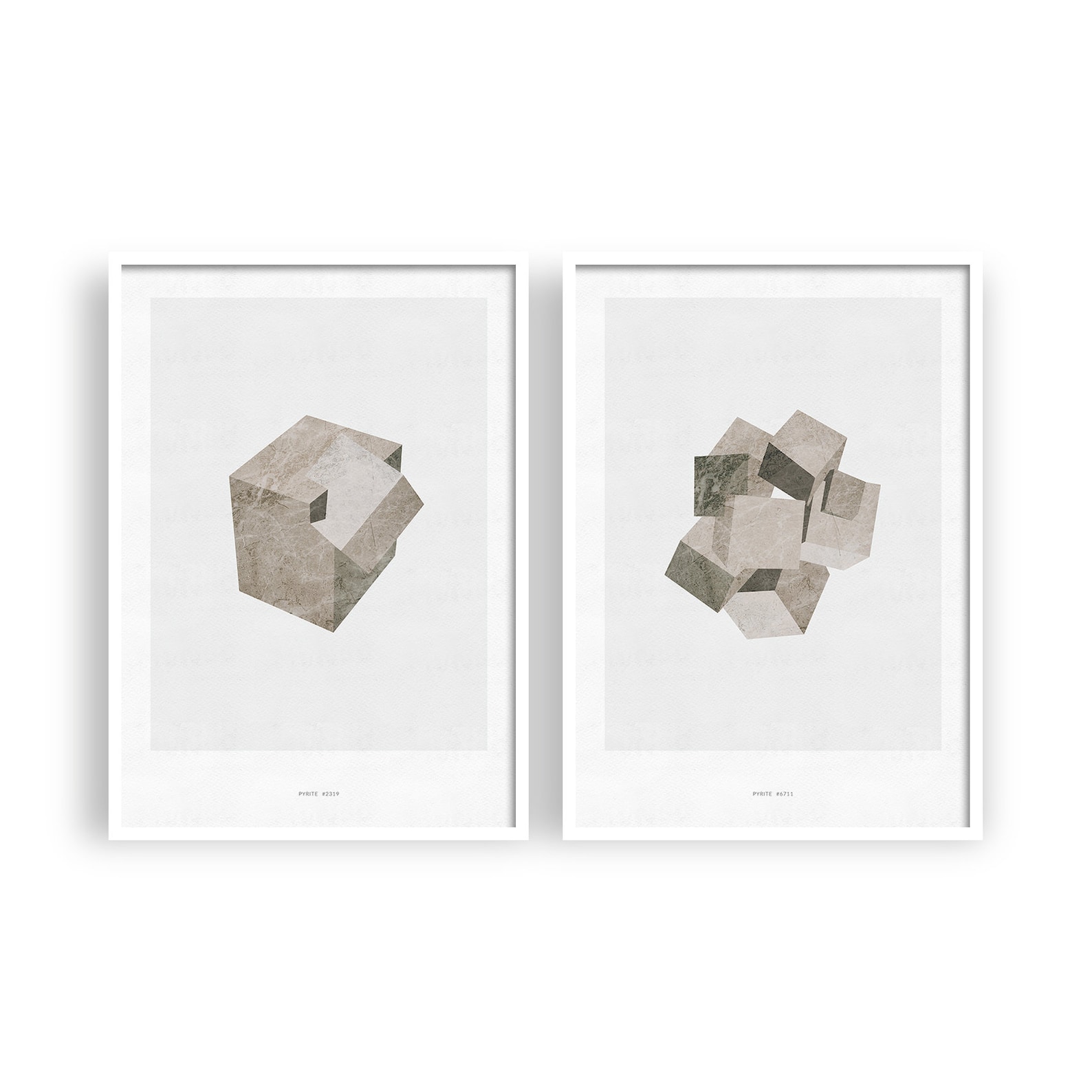 GEOMETRIC ART Set of 2 Printable Art Modern Wall Decor | Etsy