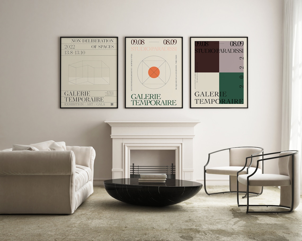 Contemporary Exhibition Printable Poster Graphic Poster - Etsy