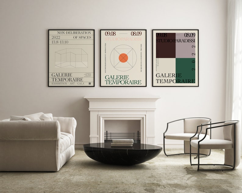 Contemporary Exhibition Printable Poster Graphic Poster | Etsy