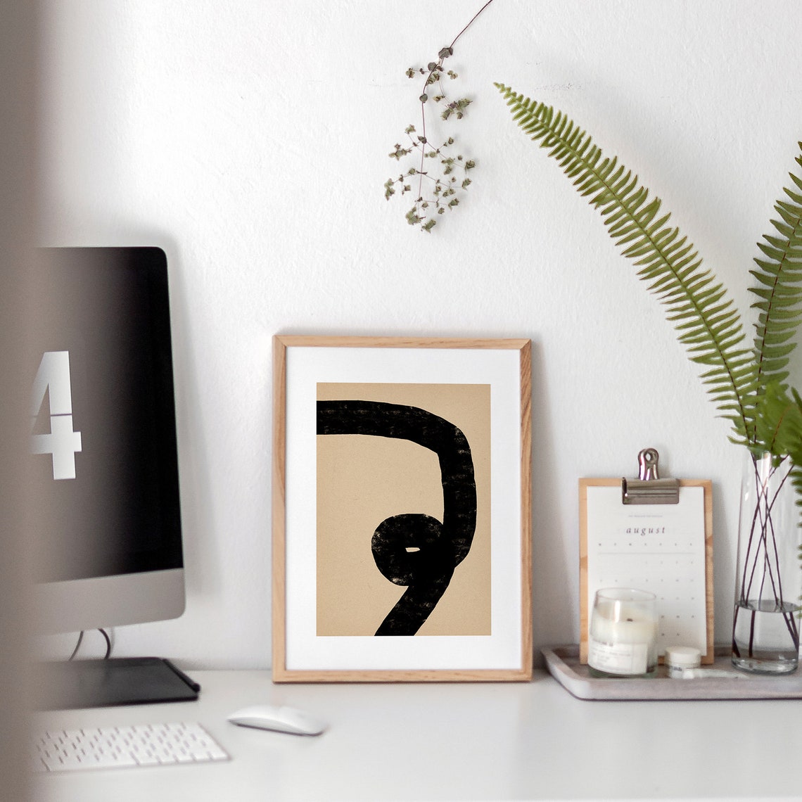 Abstract Line Art Print: Wabi Sabi Scandinavian Decor (digital Download ...