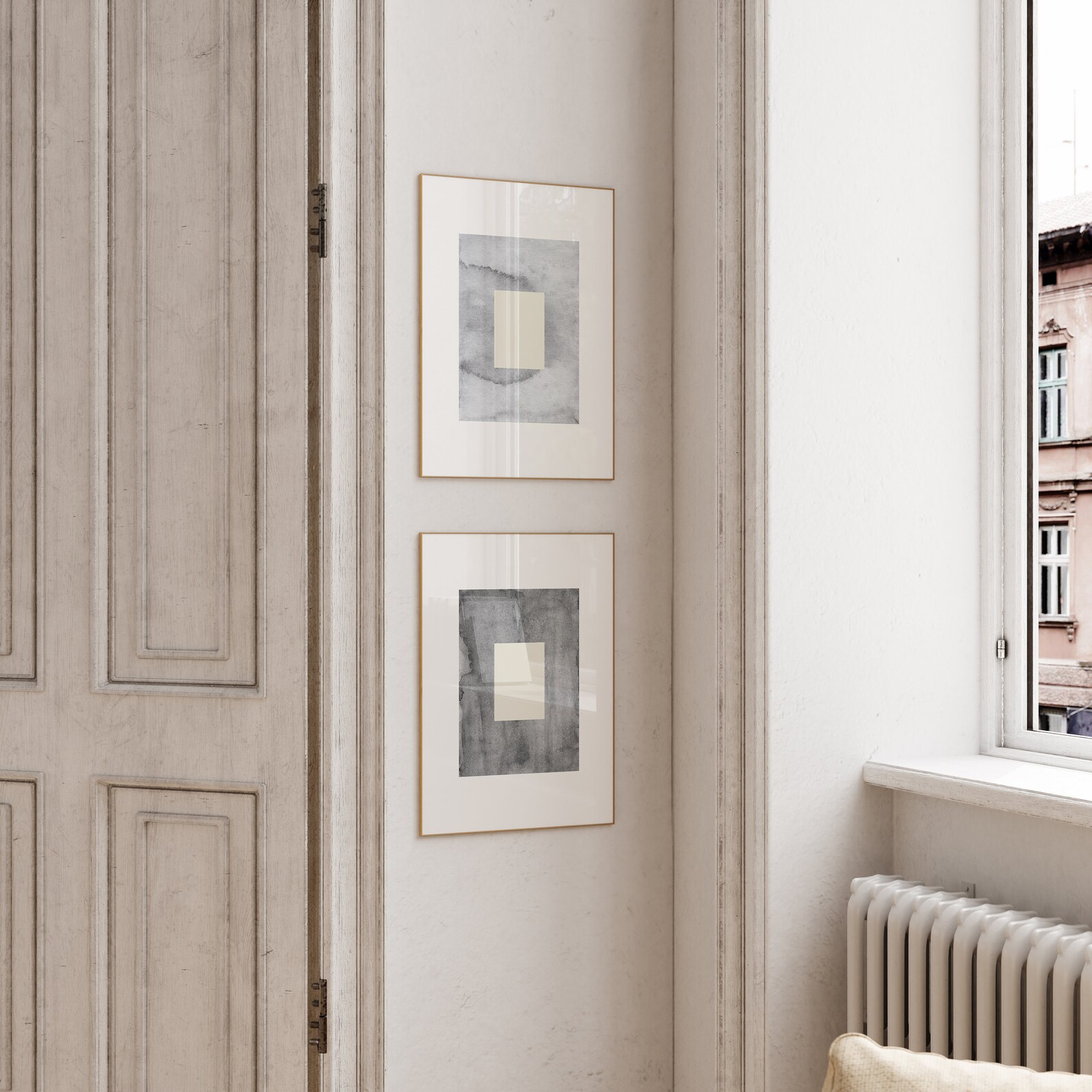 ZEN GEOMETRIC Printable Art Black White Eclectic Art Print - Etsy