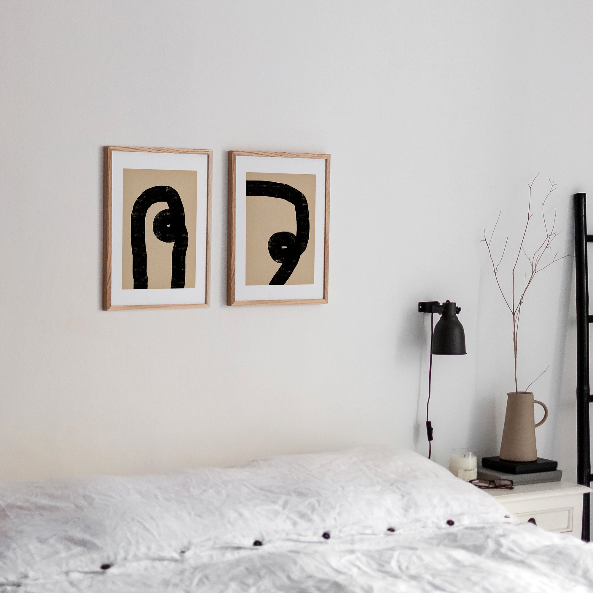 Abstract Line Art Print: Wabi Sabi Scandinavian Decor (digital Download ...