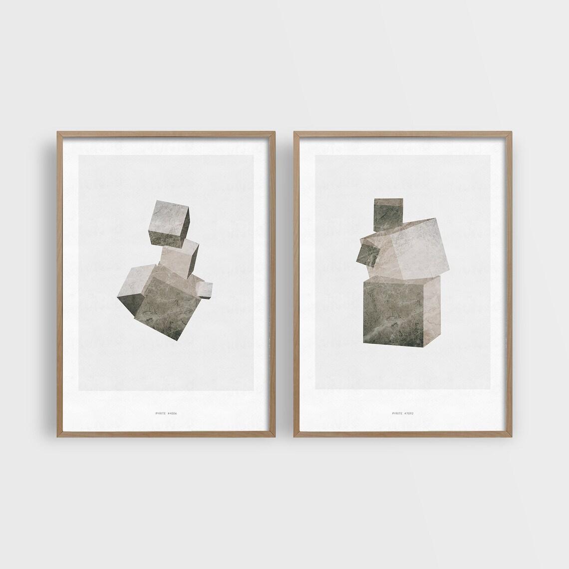 GEOMETRIC ART Set of 2 Printable Art Modern Wall Decor | Etsy