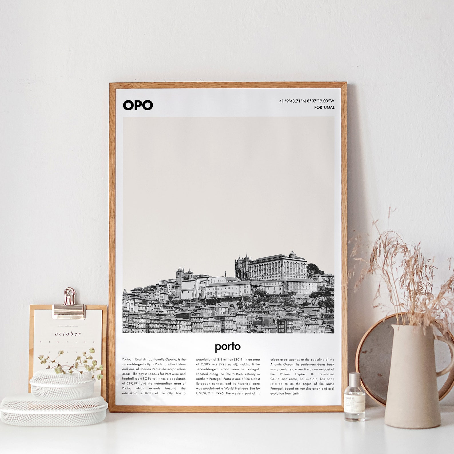 PORTO Printable Poster Minimalist Travel Poster Modern City - Etsy