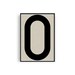 NUMBER 0 Printable Sign Modern Typography Art Print - Etsy