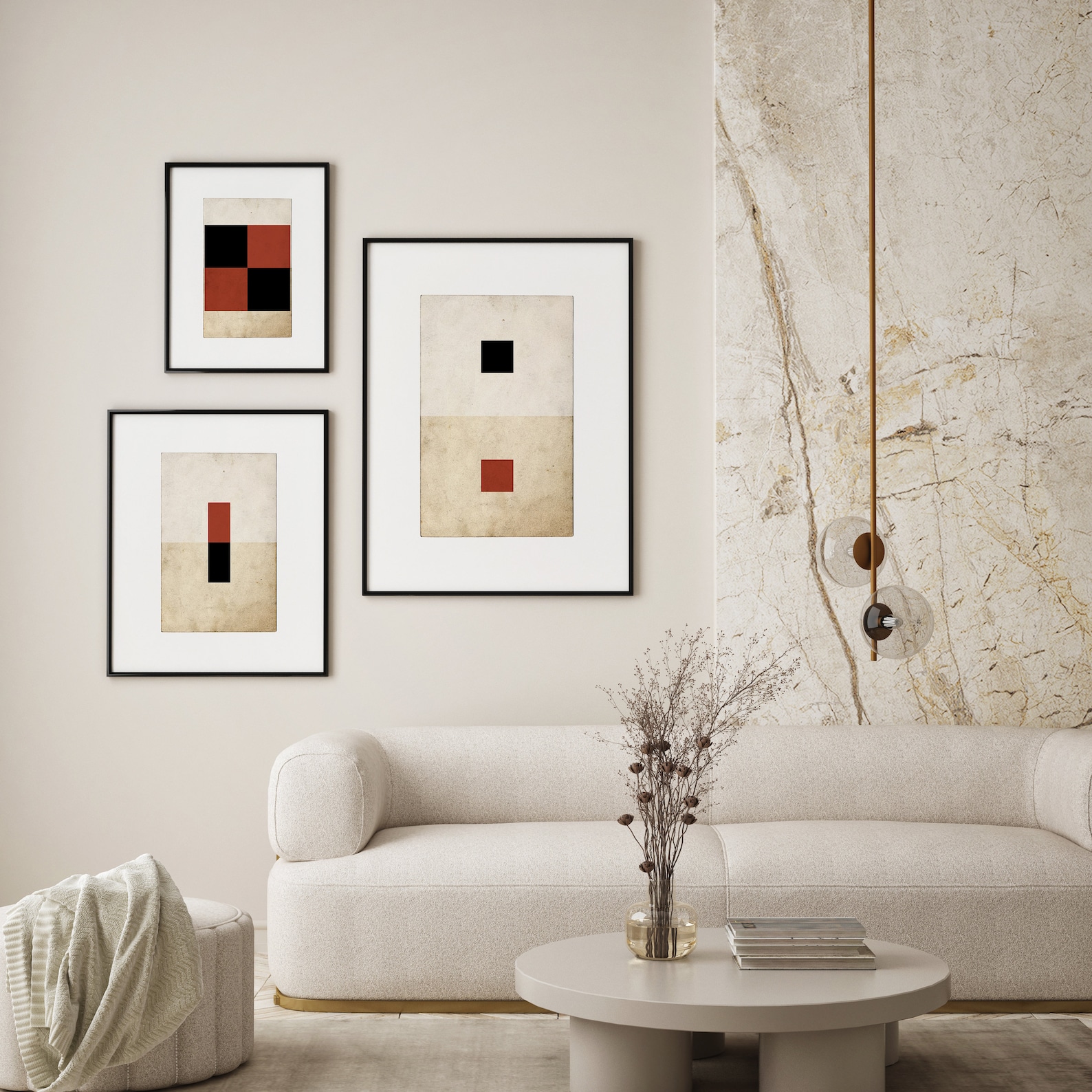 ABSTRACT WABI SABI Set of 3 Printable Art Japandi Wall Decor - Etsy