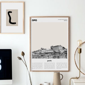 PORTO Printable Poster, Minimalist Travel Poster, Modern City Poster ...