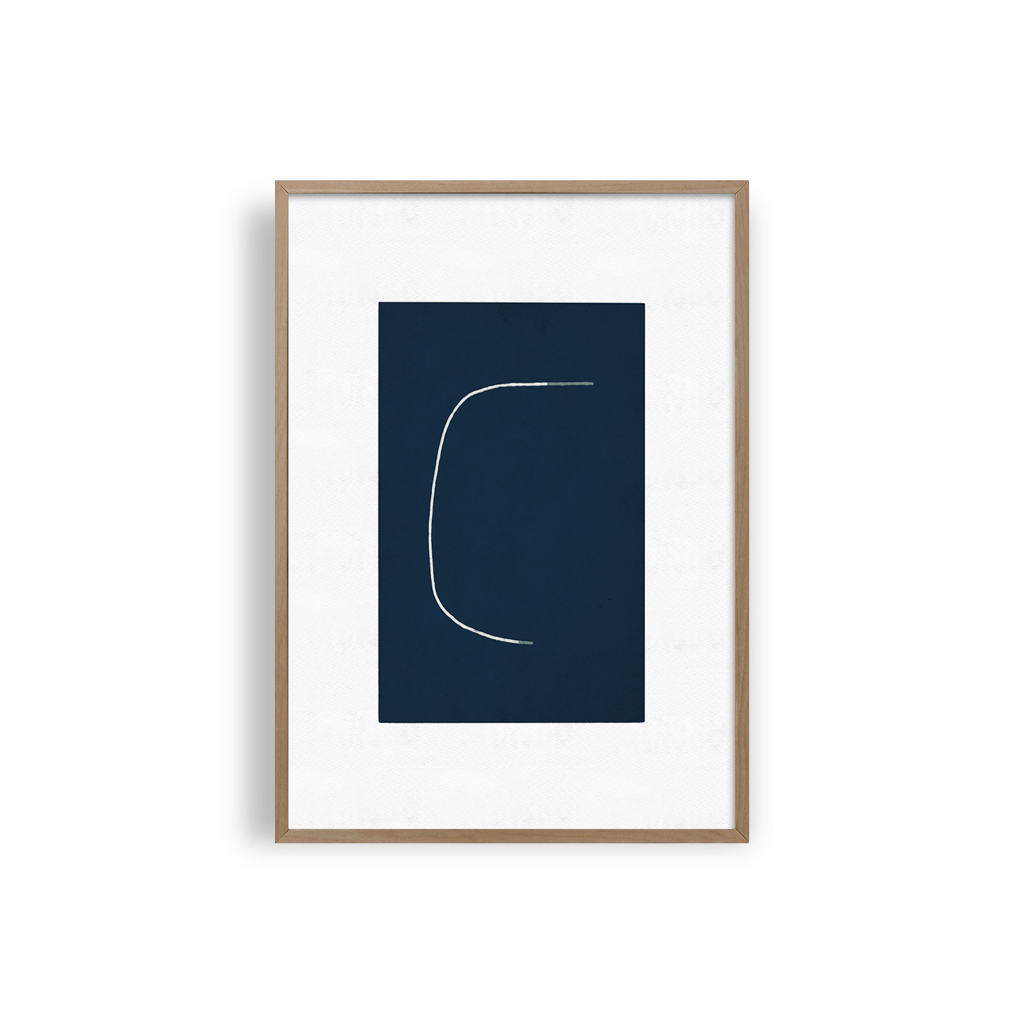 Abstract Blue Print Set: Scandinavian Minimalist Wall Art (digital ...