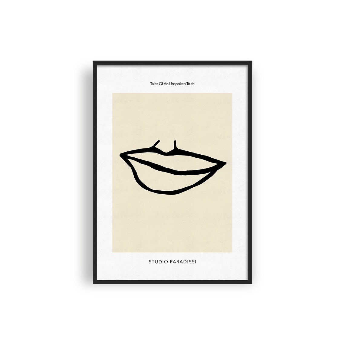 Abstract Lips Printable Art Modern Wall Decor Minimalist Art | Etsy