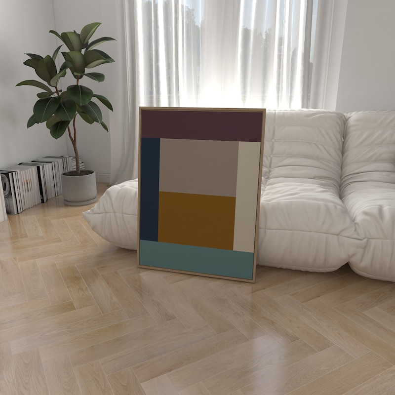 Color Block Art - Etsy