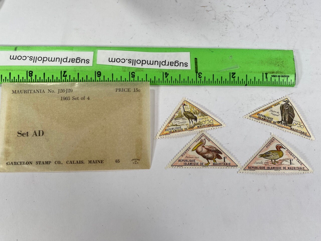 Garcelon Stamp Company Calais Maine Mauritania No J26-j29 Set of 4 Art ...