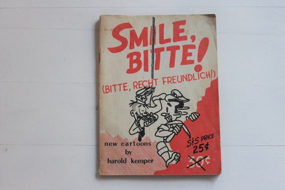 Vintage Smile Bitte New Cartoons by Harold Kemper the Stars | Etsy