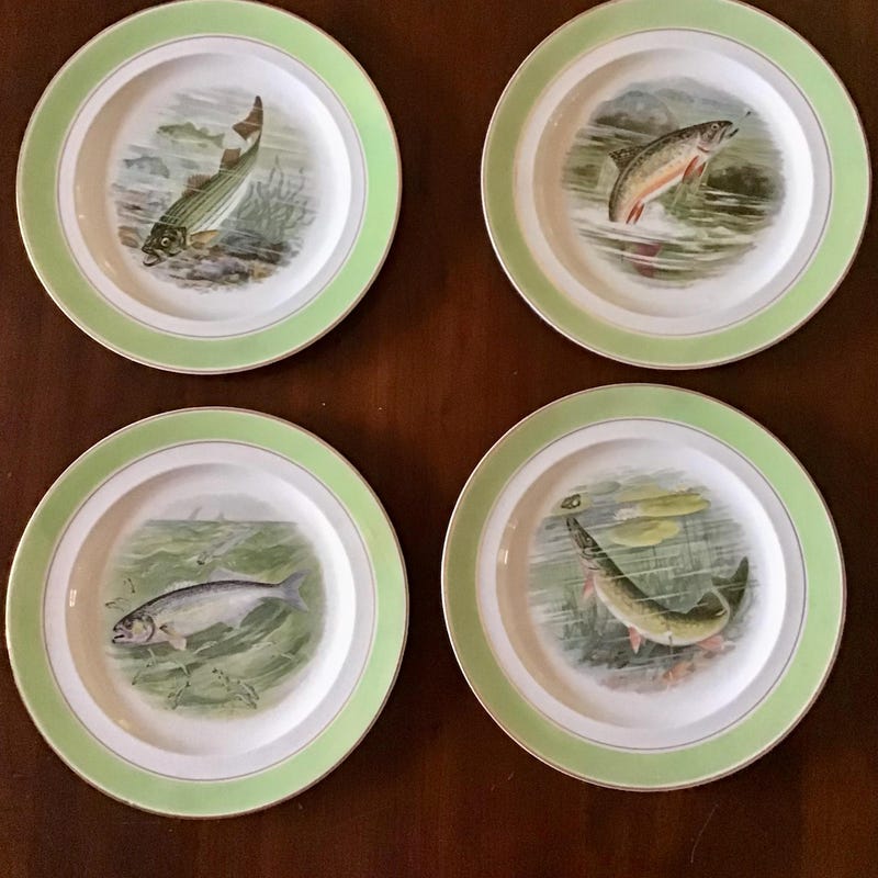 Fish Plates - Etsy