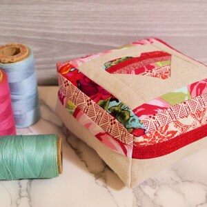 Patchwork Pin Cushion, Pincushion, Sewing Gift, Needle Minder, Pins ...