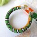 Bead Crochet Bracelet Snake Bracelet Python Beaded Bracelet Green Snake ...