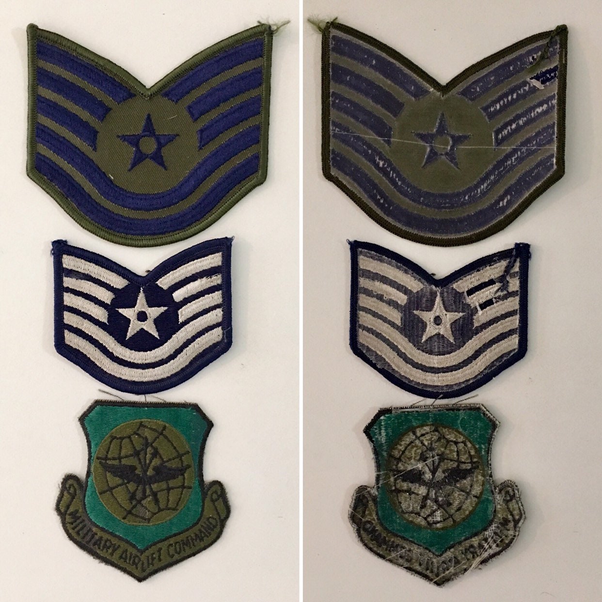Vintage US Military Branches WWII Heraldry Patch Collection Navy Marine ...