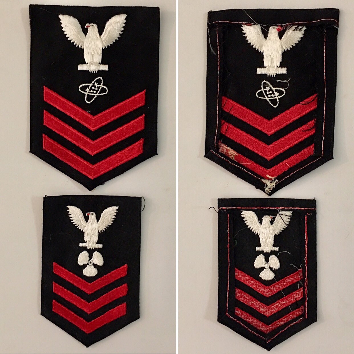 Vintage US Military Branches WWII Heraldry Patch Collection Navy Marine ...