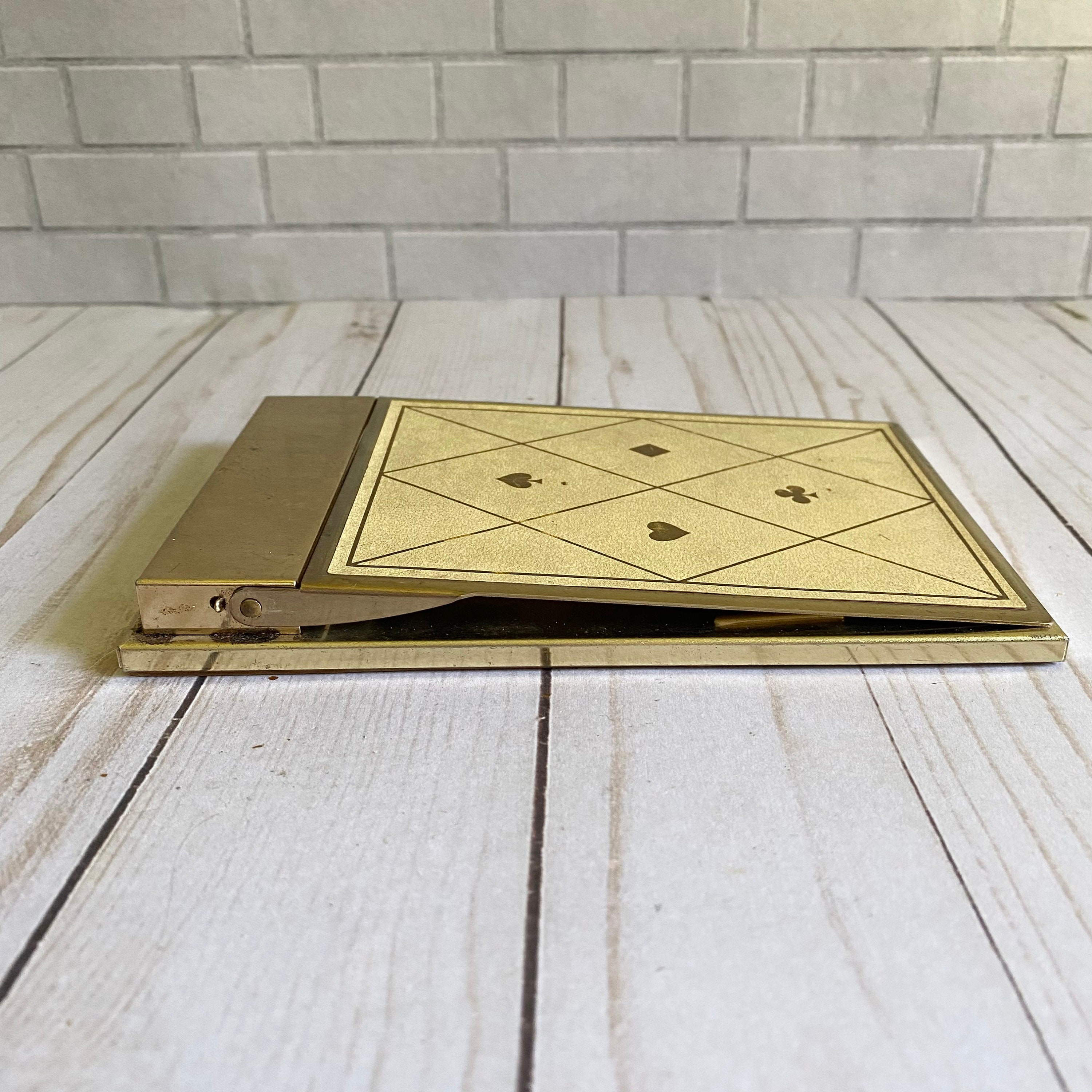Vintage Park Sherman Ace of Spades Brass Memo Note Pad Desk - Etsy