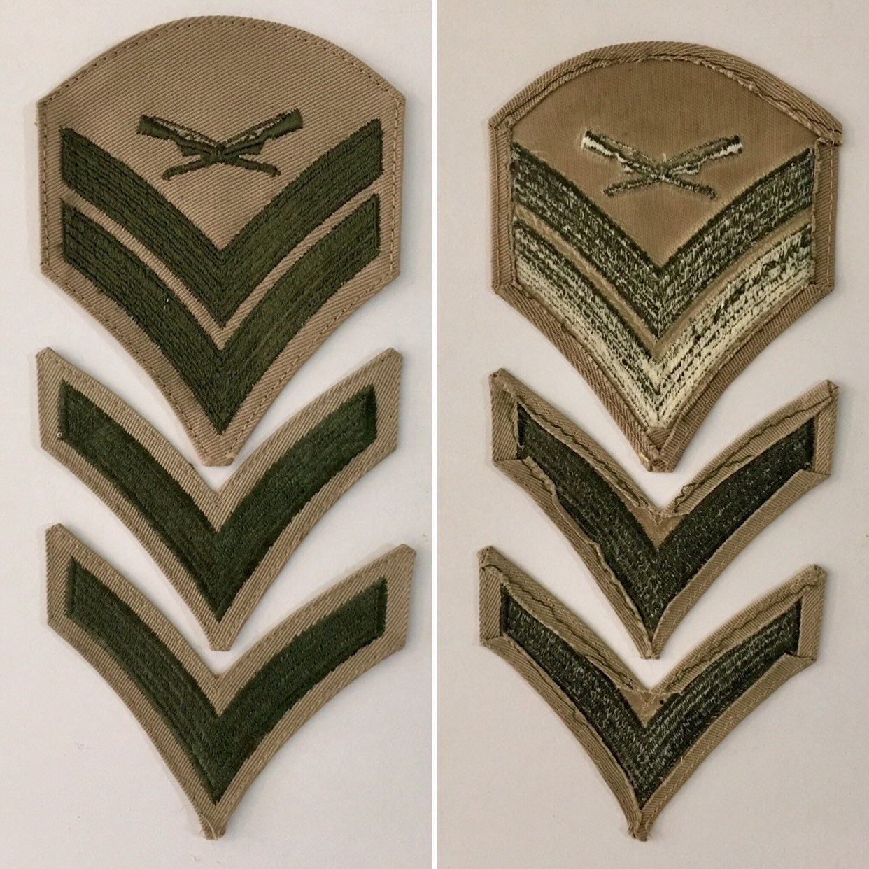 Vintage US Military Branches WWII Heraldry Patch Collection Navy Marine ...