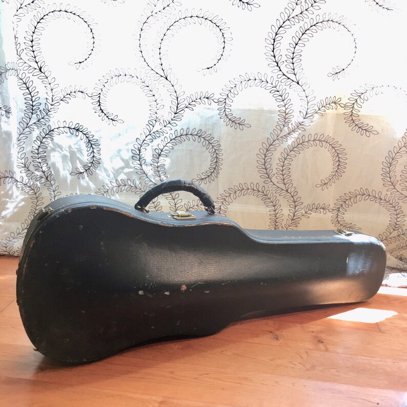 Vintage 1958 Lifton Violin Case With Key Emerald Green Crushed Velvet ...