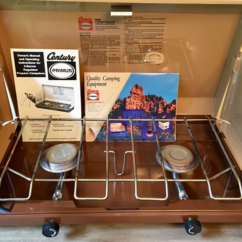 Vintage Century Primus Two Burner Regulated Propane Gas Campstove Grill Rare Model 4550 - Etsy