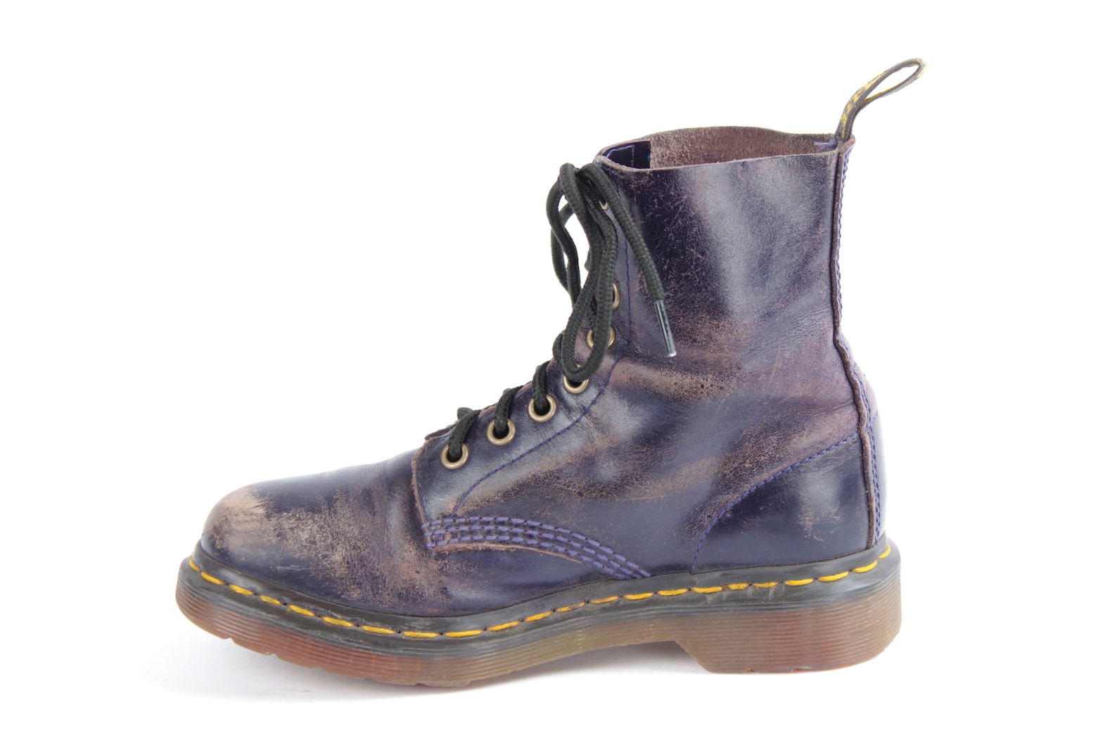 US5 Dr Martens Vintage Purple Leather Doc Martens Boots EU36 / - Etsy