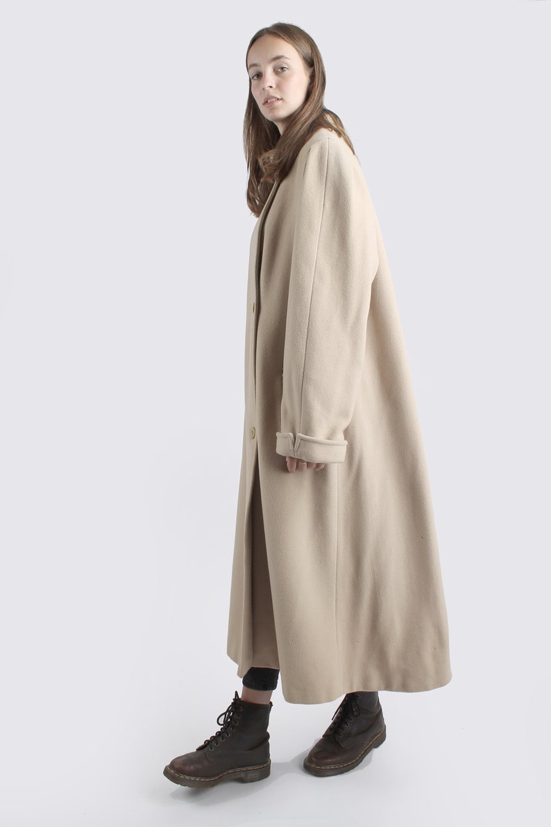 1970s Vintage Cream Beige Wool Longcoat Overcoat Loden Coat - Etsy